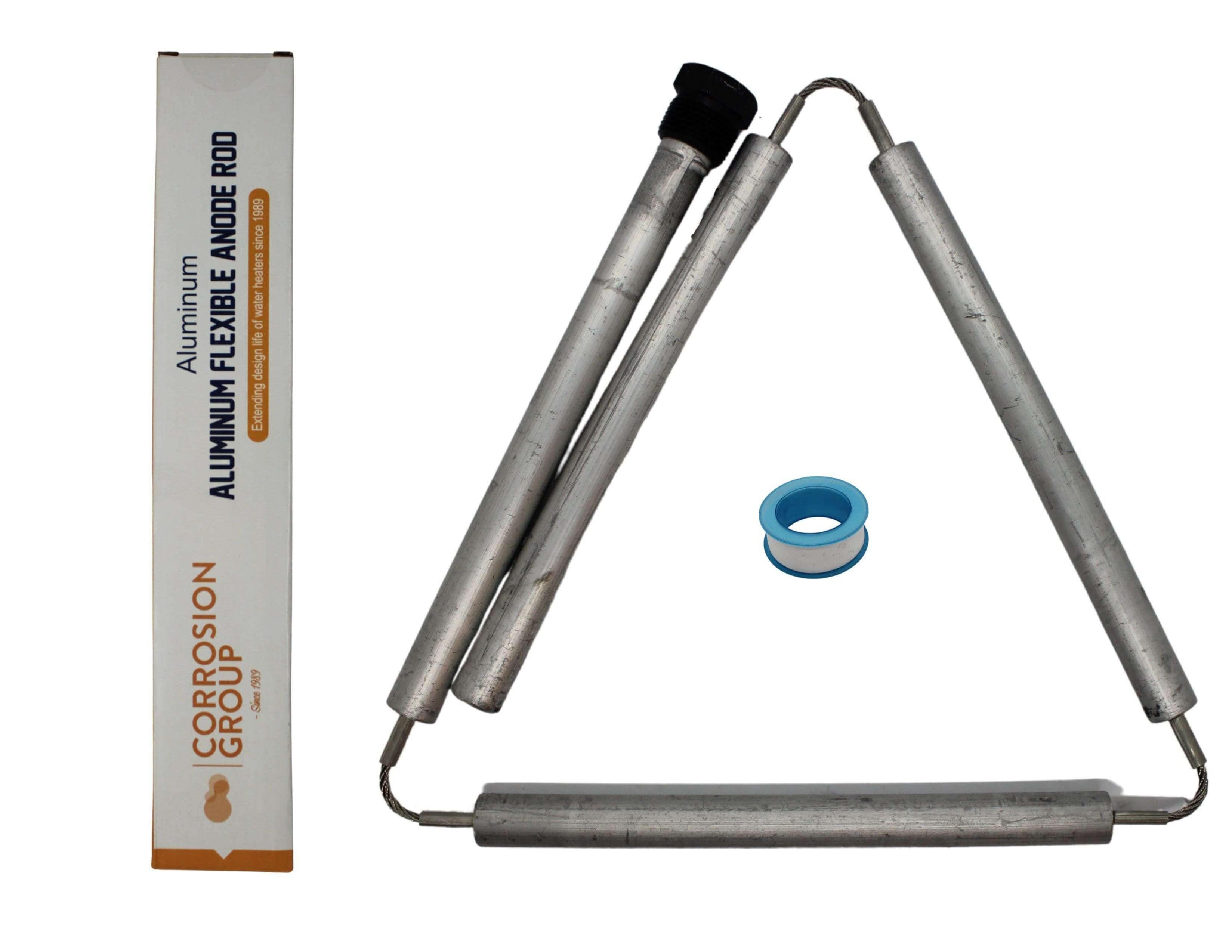 Aluminiumanod varmvattenberedare 19*1080mm, 3/4"-14 NPT, PTFE tape ...