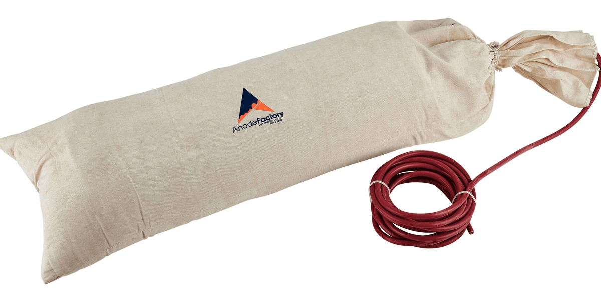 Magnesium Anode Bag 17lbs 1.7V, INCL 16,4 ft. of 8 AWG XLPE/PVC cable ...