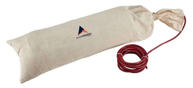 Magnesium Anode Bag 17lbs 1.7V, INCL 16,4 ft. of 8 AWG XLPE/PVC cable ...